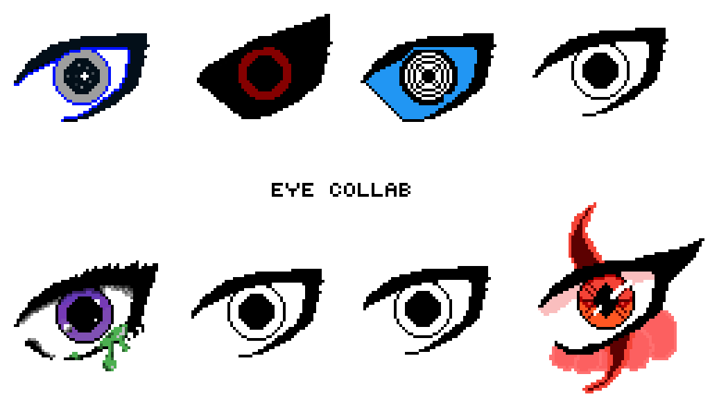 Editing Eye Collab - Free online pixel art drawing tool - Pixilart