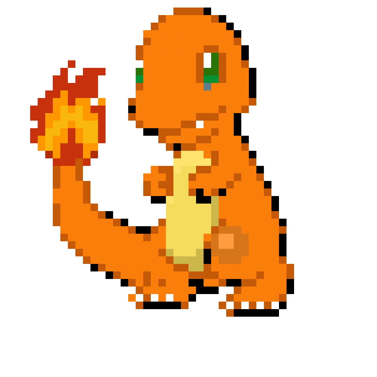 Editing Charmander - Free online pixel art drawing tool - Pixilart