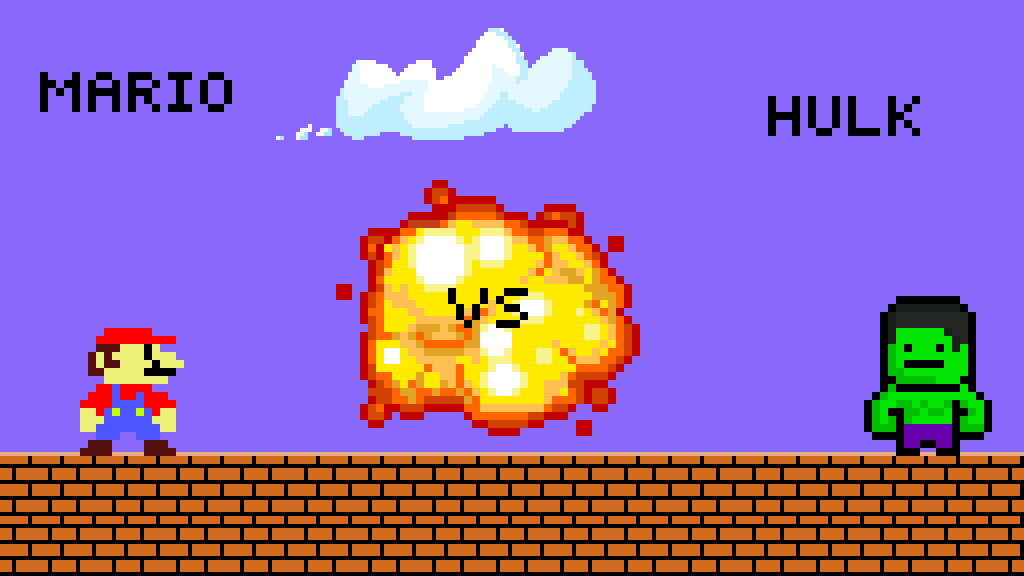 Pixilart - Mario VS Hulk by Shadow-Apollo