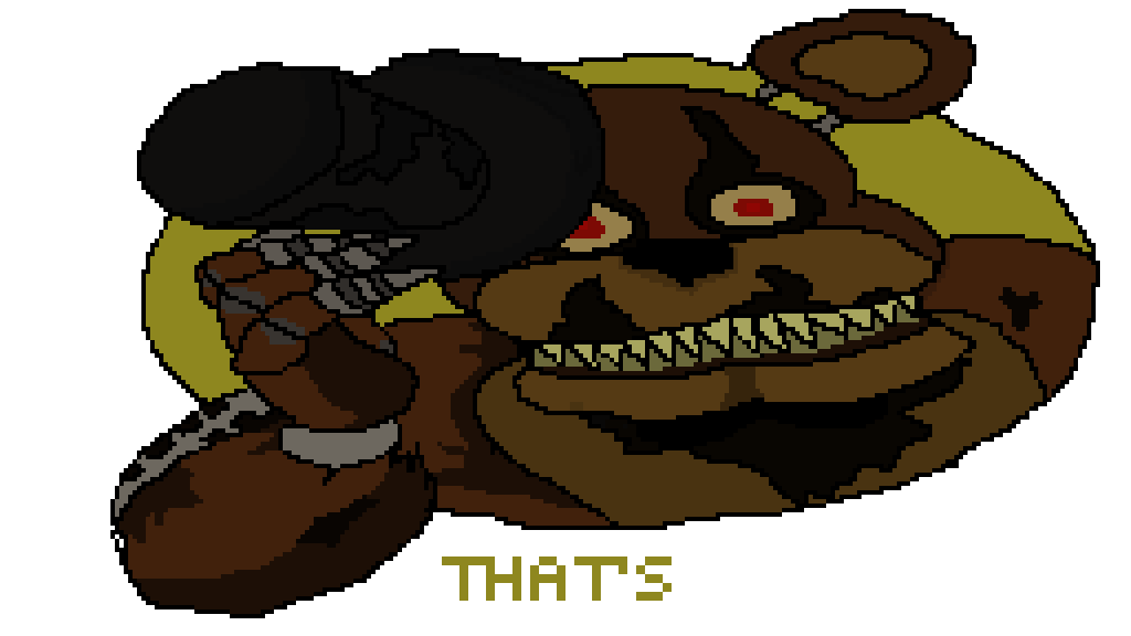 Pixilart - Nightmare freddy by Freddy-Fazbear