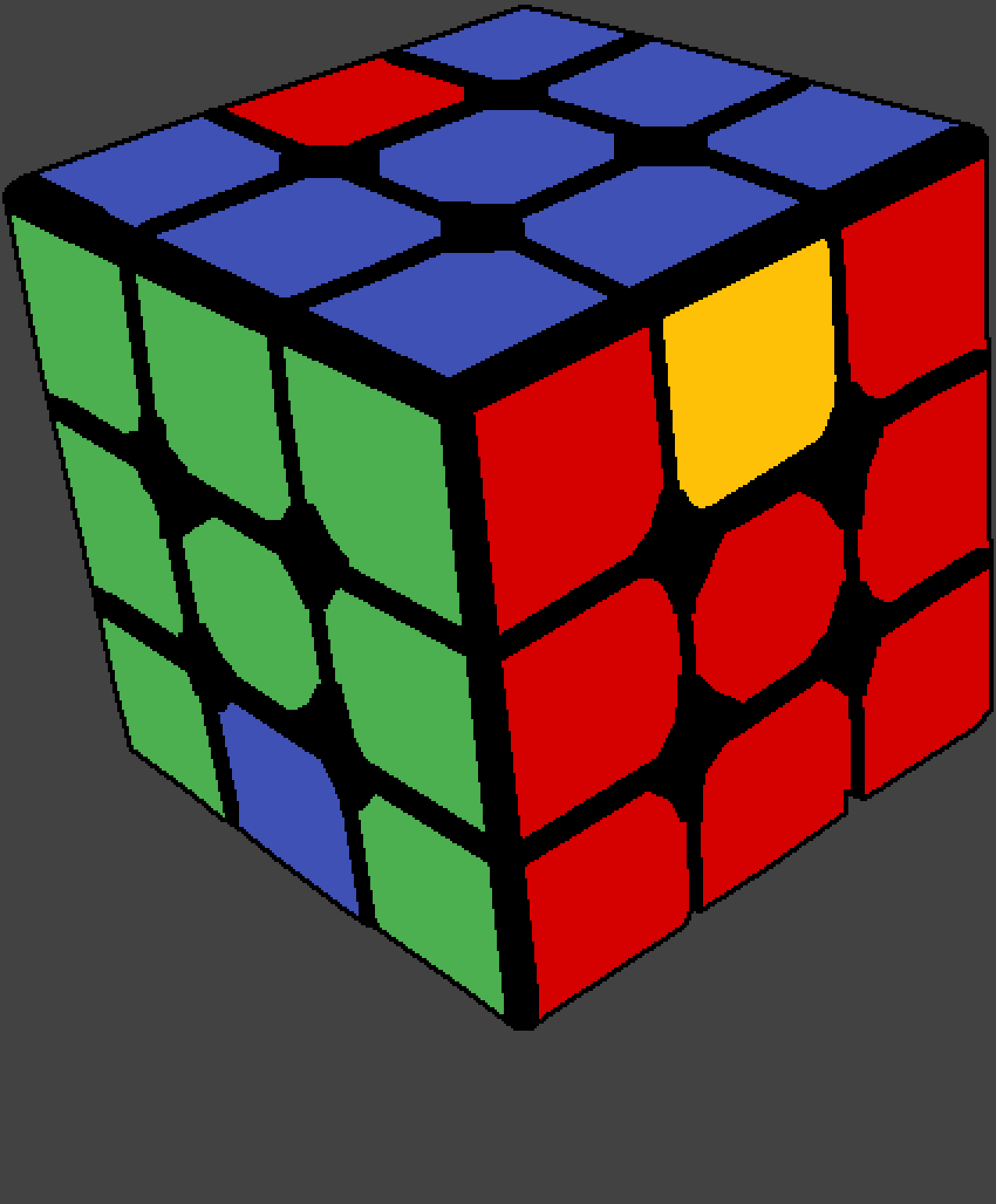 Pixilart - Ribik s cube base by CurlyFry97