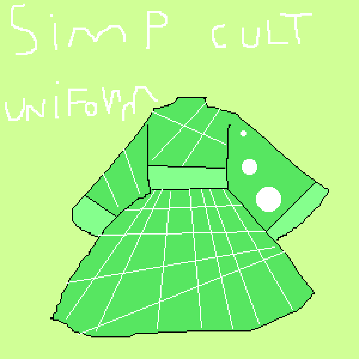 Pixilart - SIMP CULT UNIFORM by Wolfiemakestuf