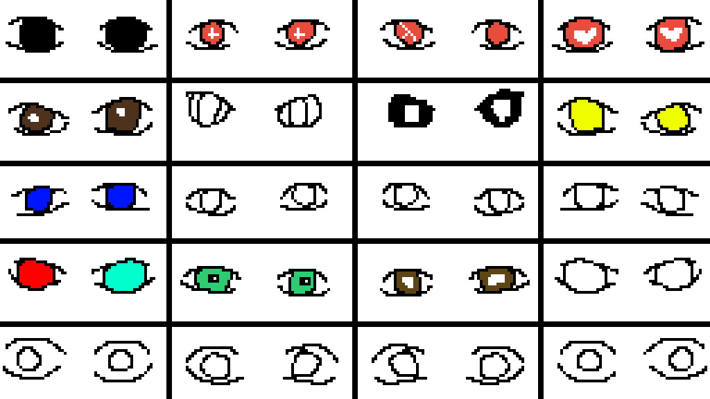 Editing Eye Expression Collab - Free online pixel art drawing tool ...