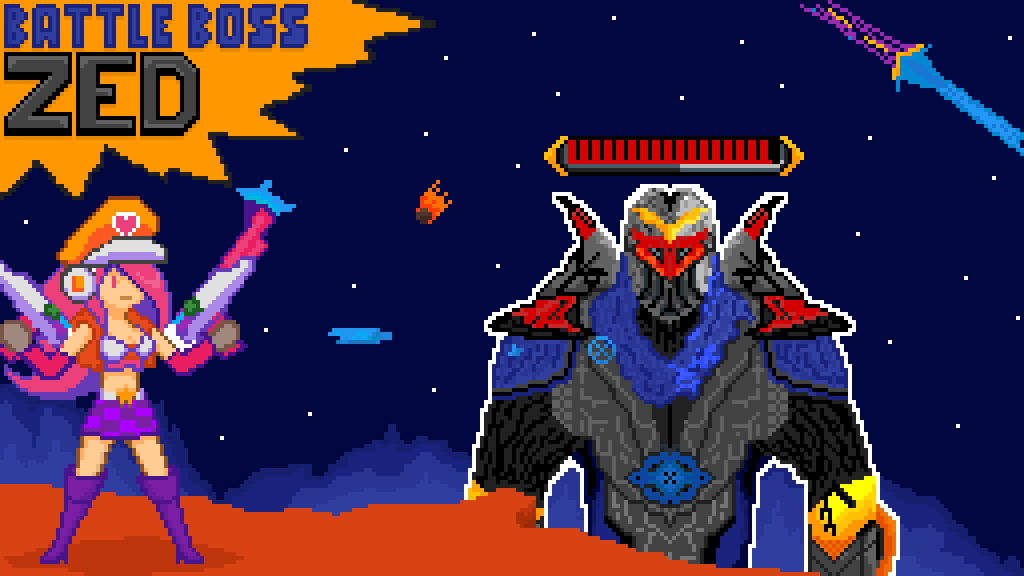 Pixilart - Battle Boss Zed vs Arcade Miss Fortune Pixel Art by MATTSTAR77