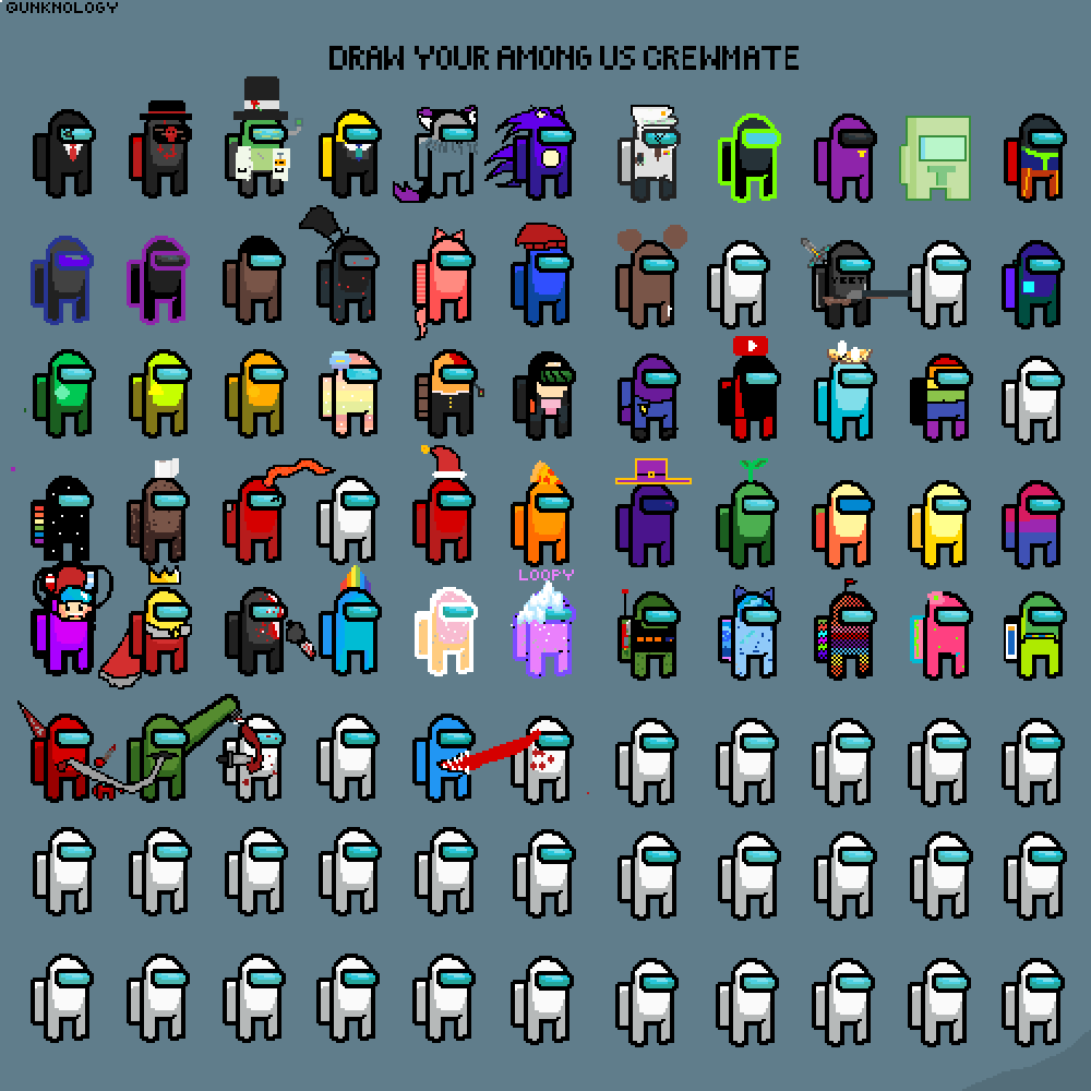 Editing among us - Free online pixel art drawing tool - Pixilart