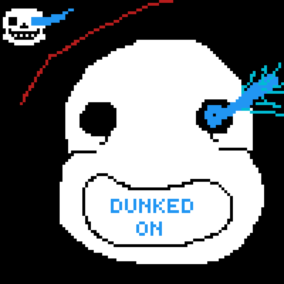 Editing Angry Sans killing Chara 101 times - Free online pixel art ...