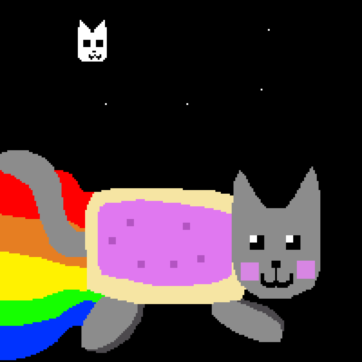 Pixilart - Nyan cat! by Choco-wolf