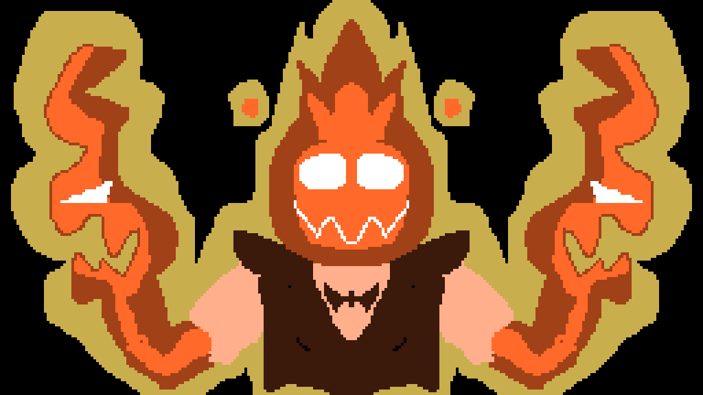 Pixilart - HorrorTale Grillby by TacitYapper9