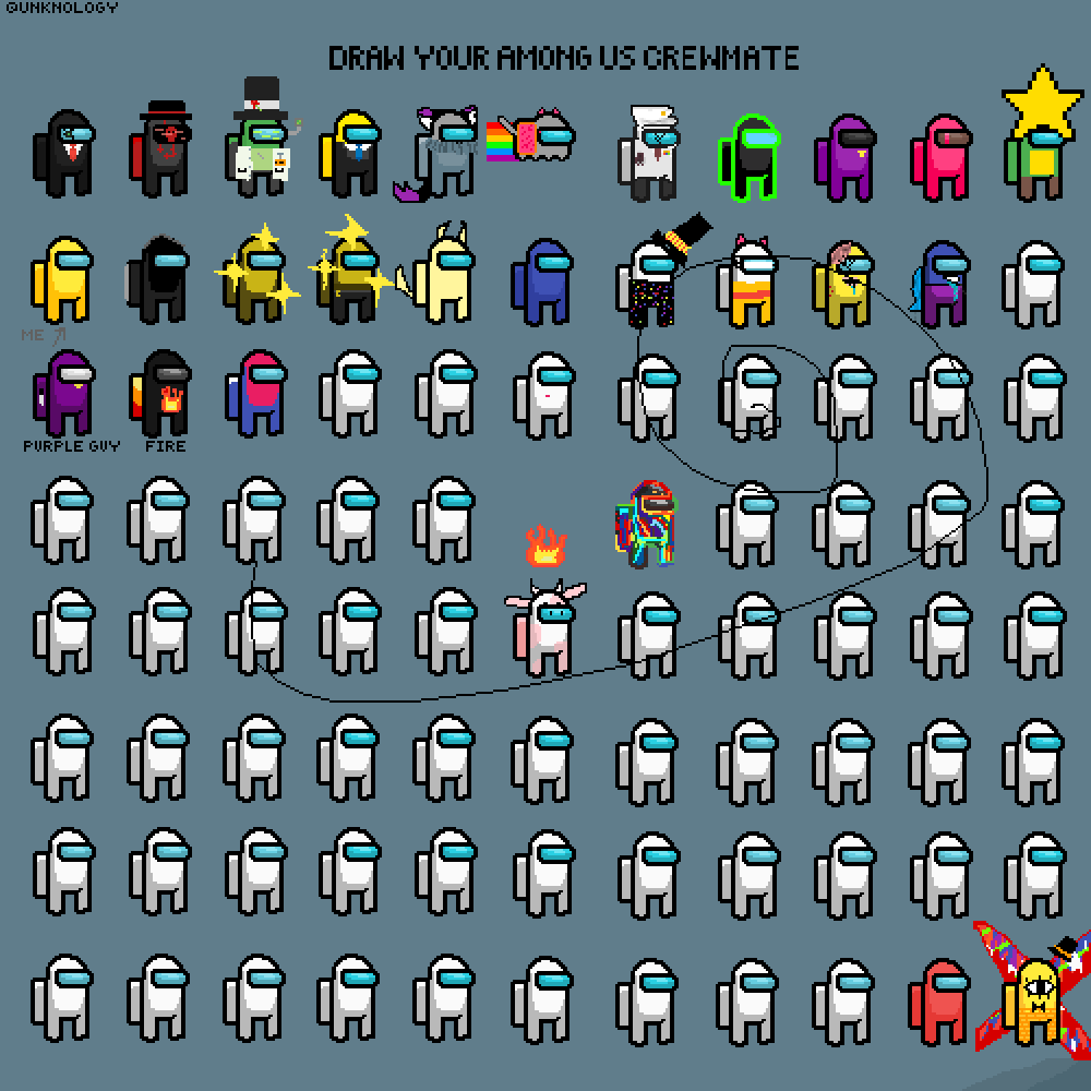 Editing Among us - Free online pixel art drawing tool - Pixilart