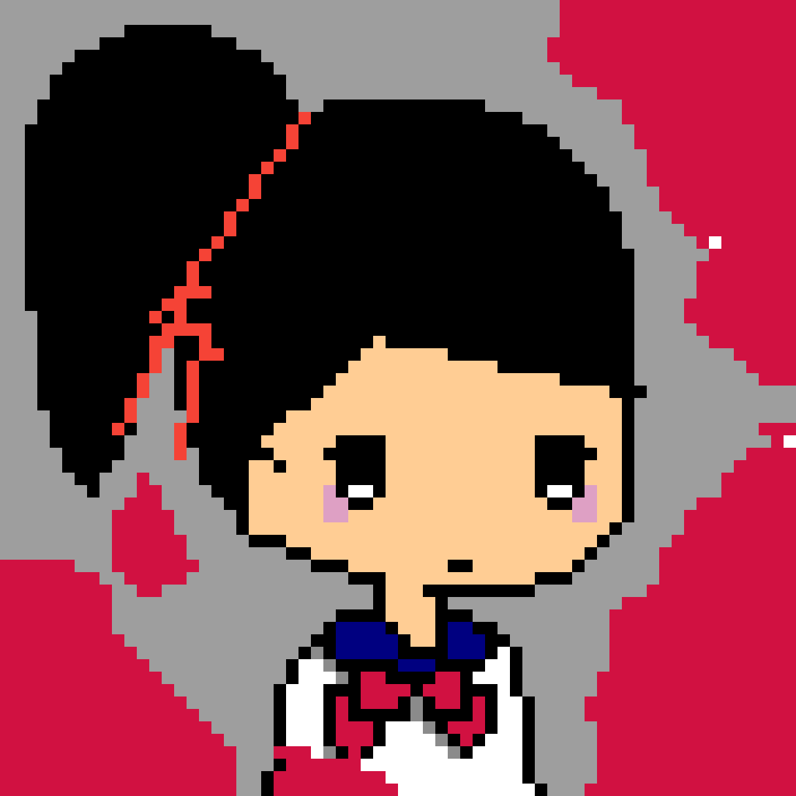 Editing Yandere chan ------ part one - Free online pixel art drawing ...