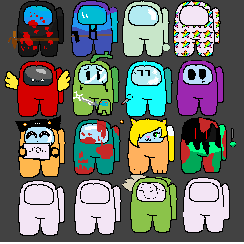 Editing Among us - Free online pixel art drawing tool - Pixilart