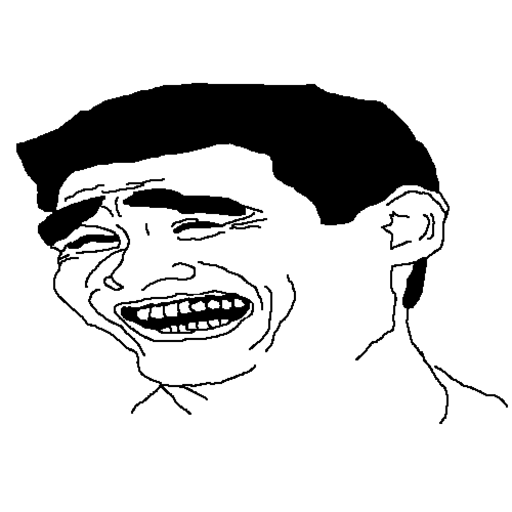 Pixilart - Meme Face by UnknownDrawer