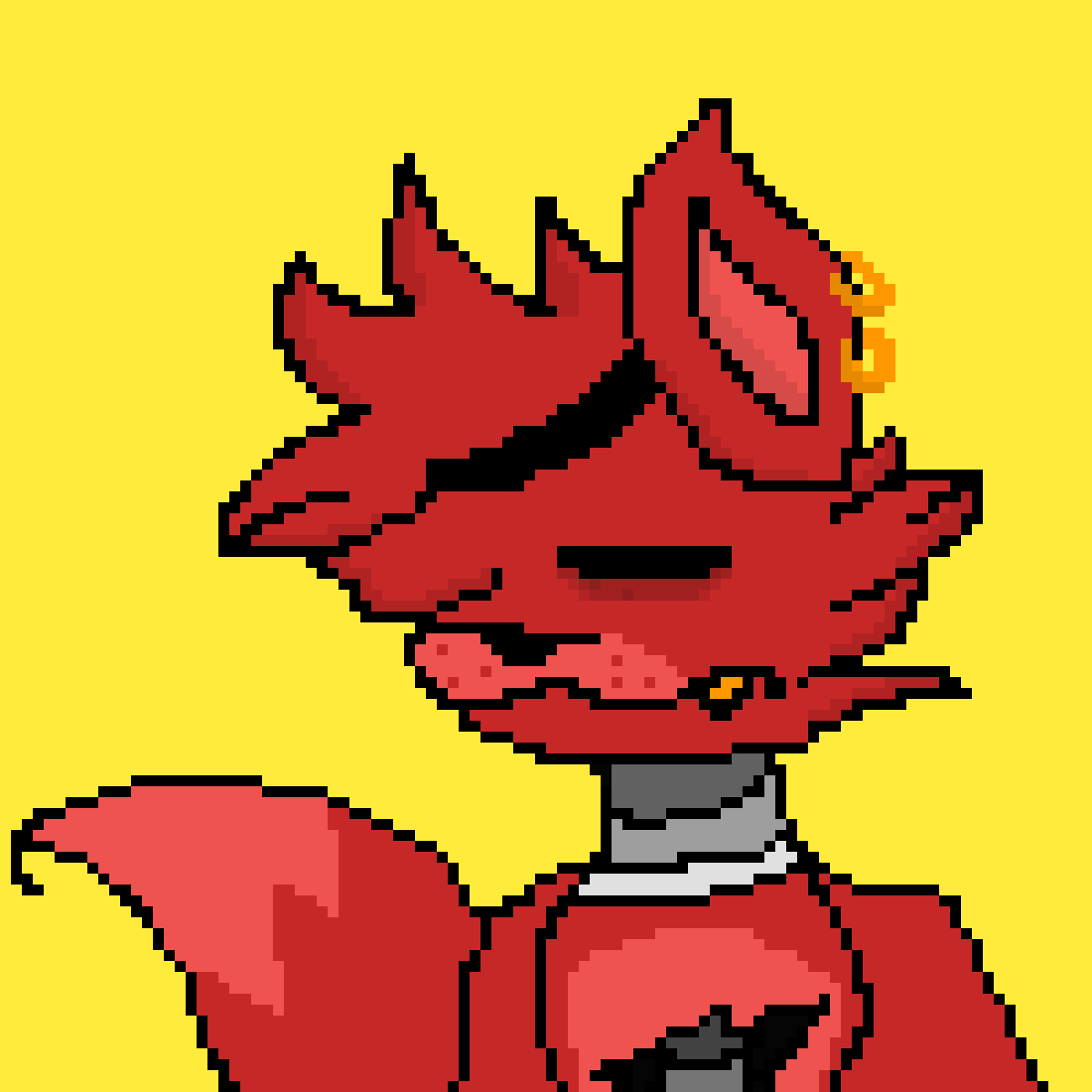 Pixilart - Tired Foxy by NeonStudios