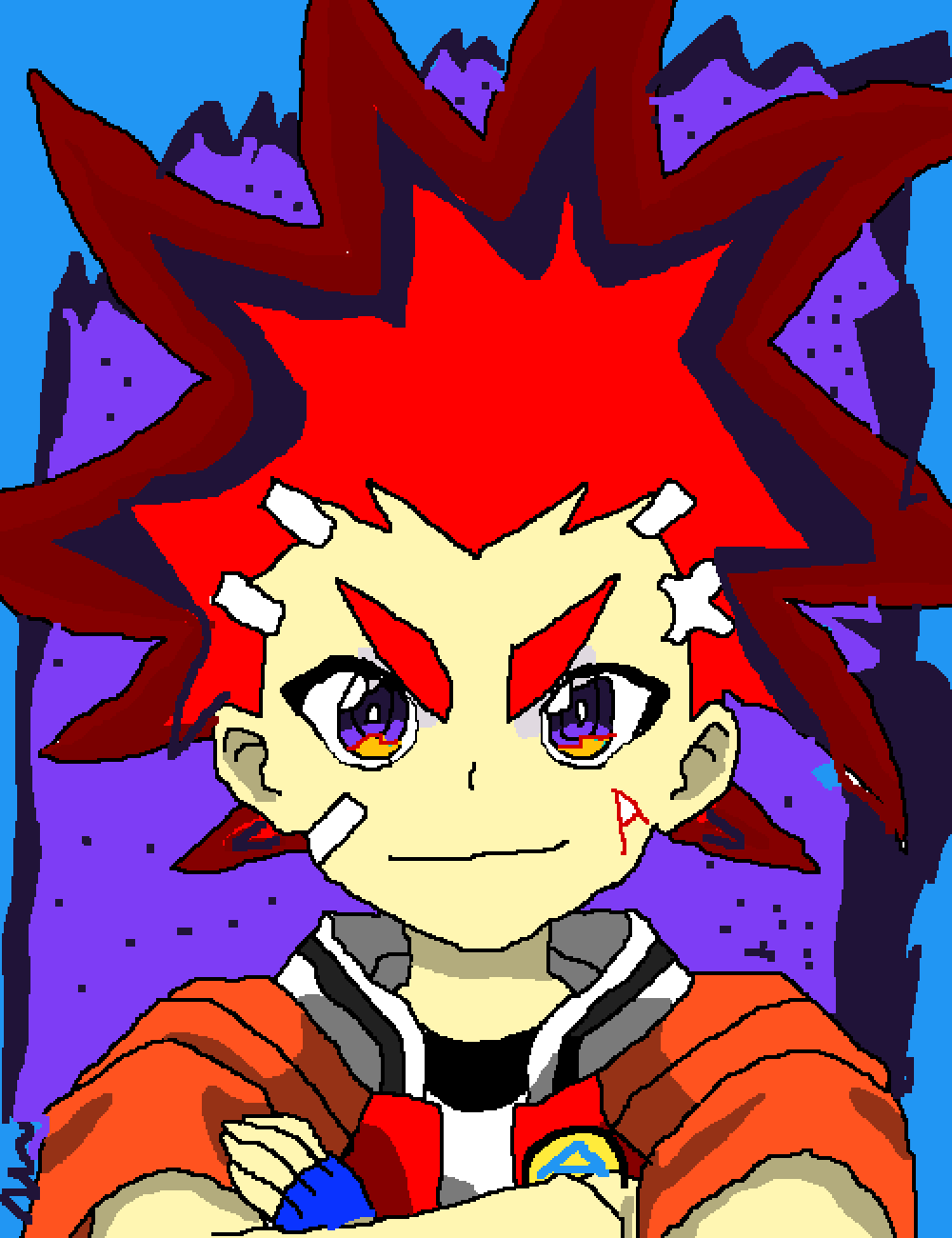 Pixilart - evil super sane aiger by Spider-in-black