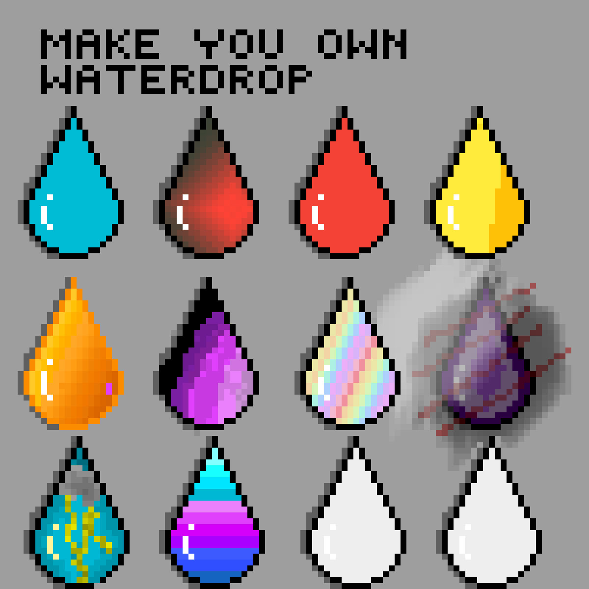 Editing water droplet - Free online pixel art drawing tool - Pixilart