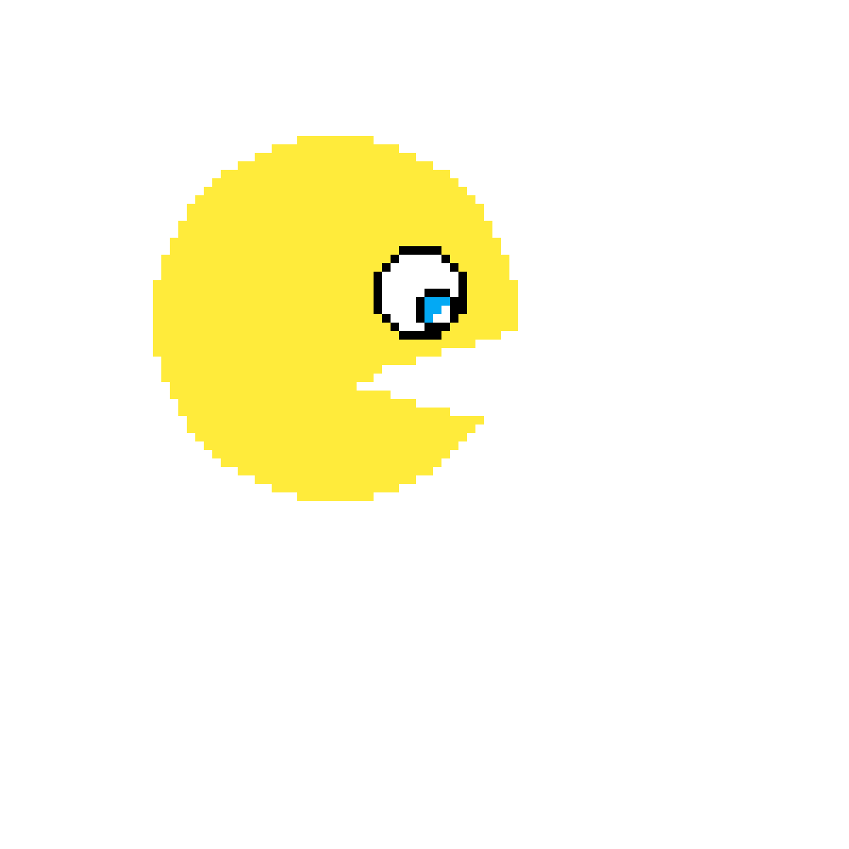 Pixilart - Pacman (mouth open) by Is-bored