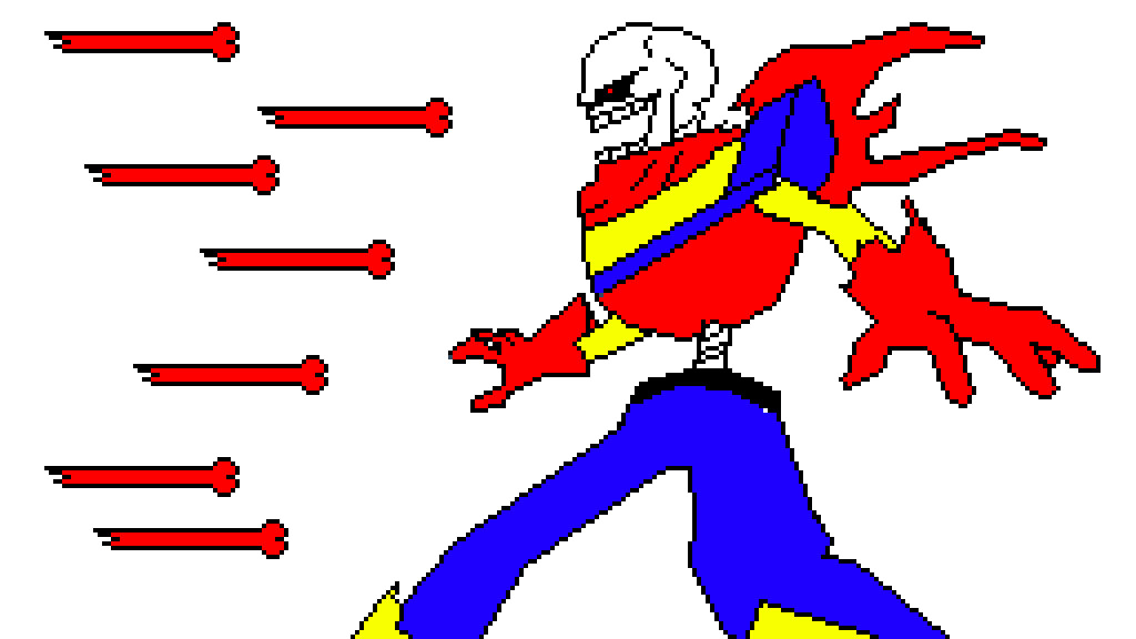 Pixilart - Papyrus and his bones by UnderswapPaps