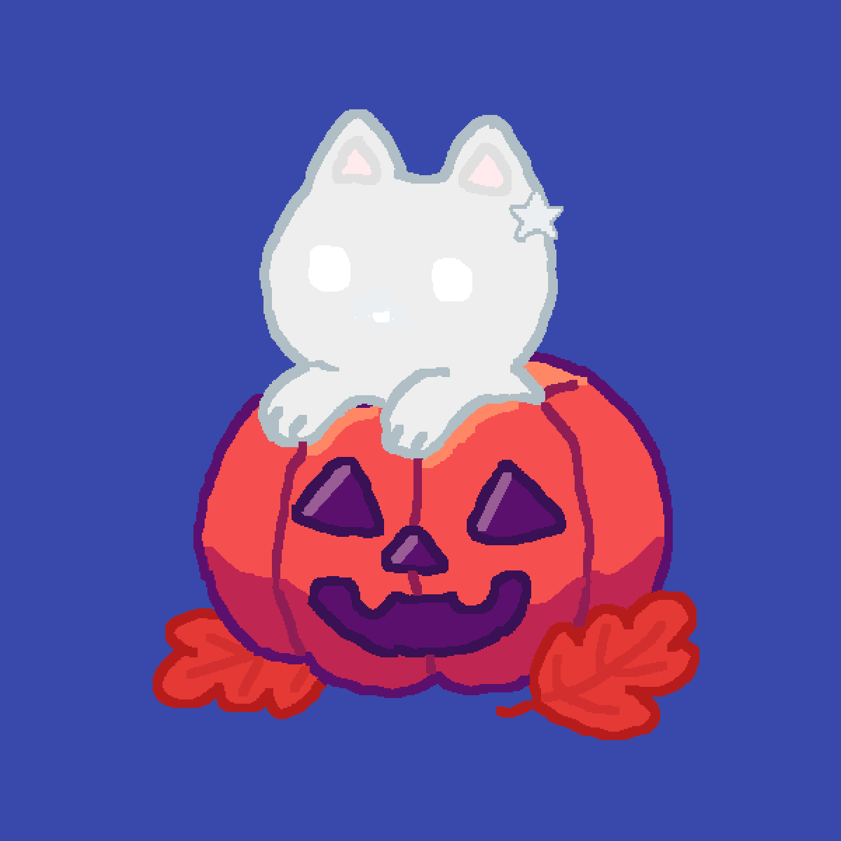 Editing ghost cat - Free online pixel art drawing tool - Pixilart