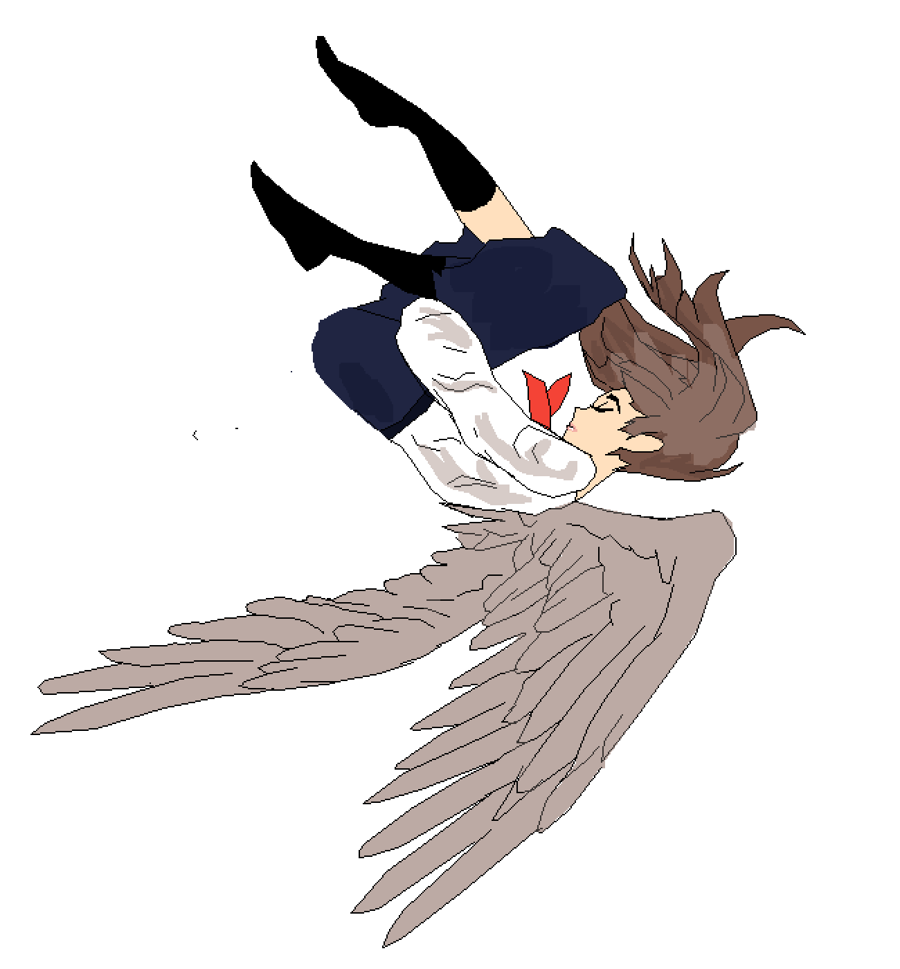 Pixilart - Falling Angel by Specklerfox