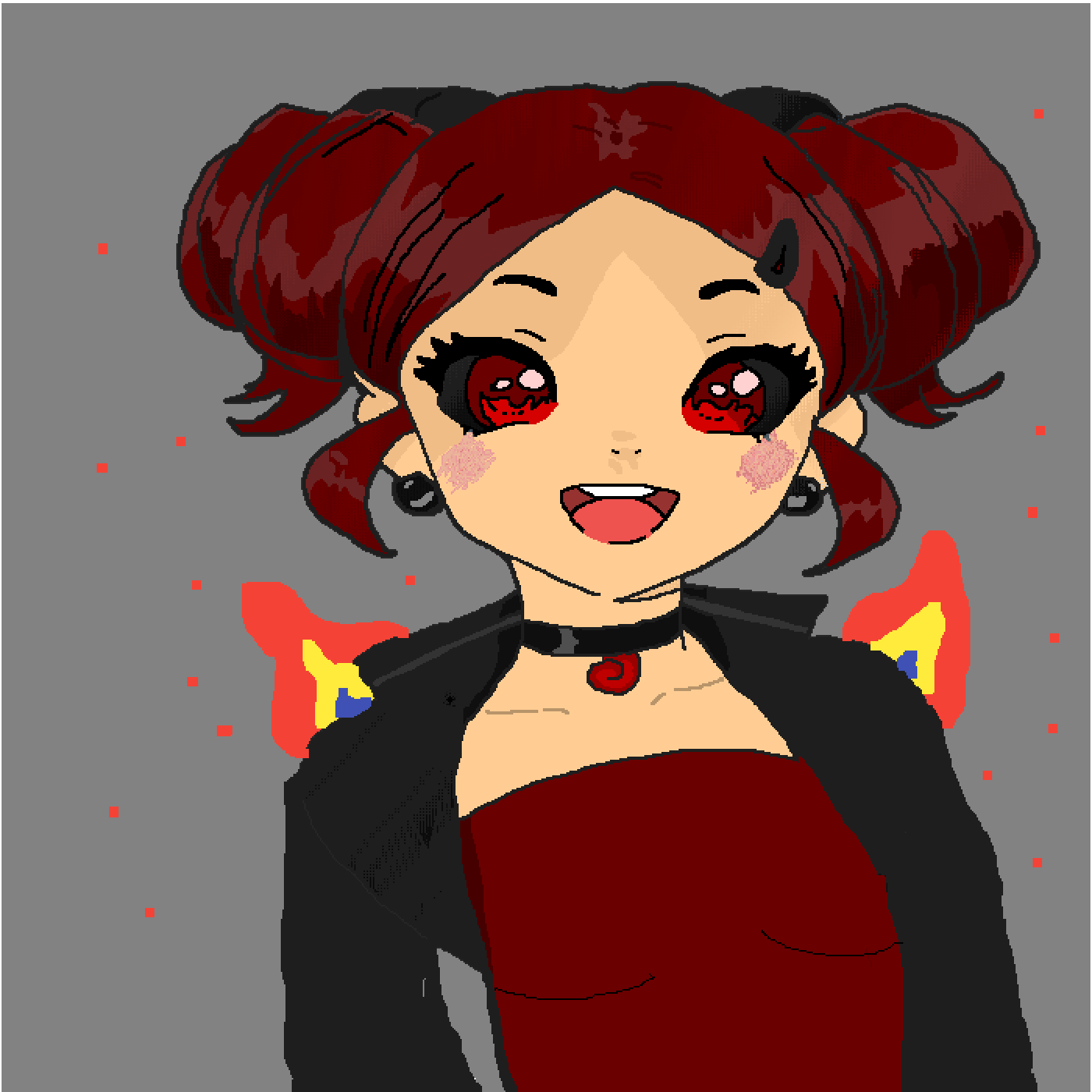 Edición Demon girl rises - Herramienta gratuita de dibujo en línea de ...