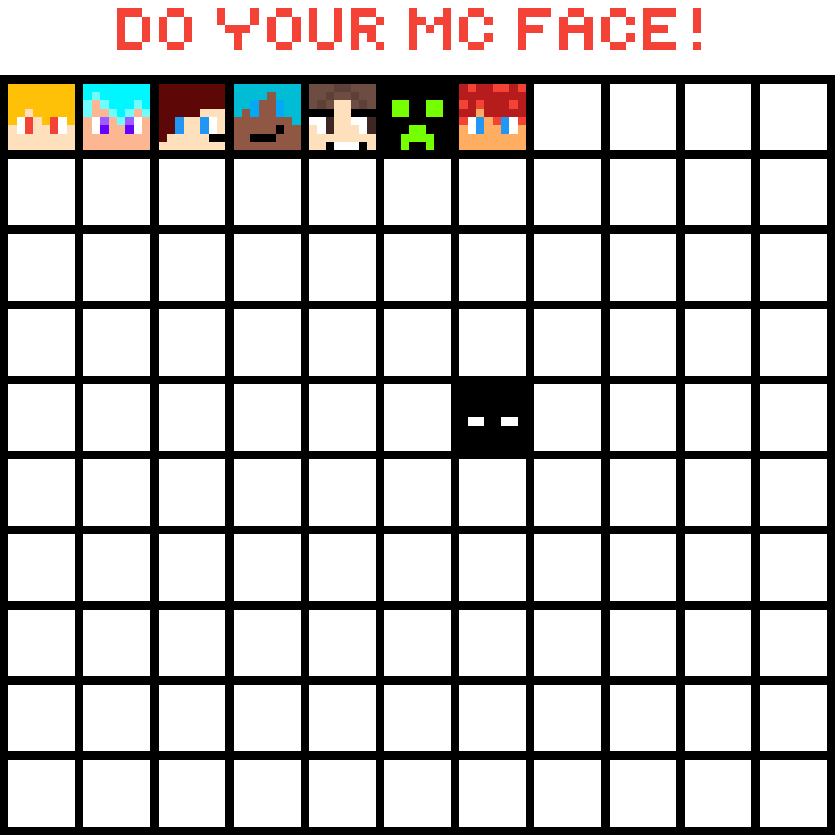 Editing MY Minecraft Face - Free online pixel art drawing tool - Pixilart