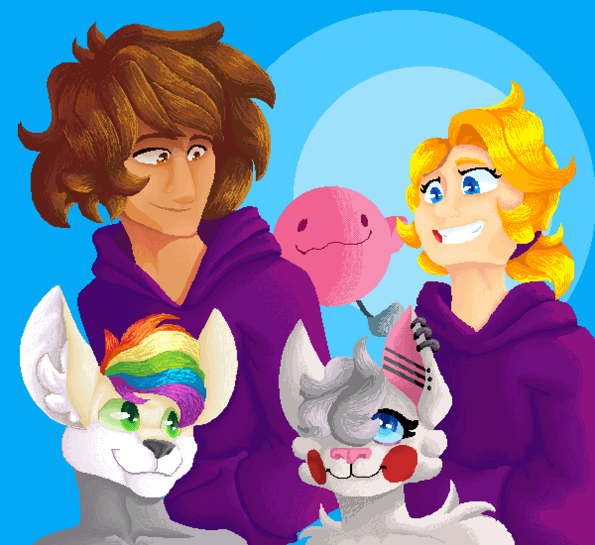 Pixilart - Just the five of us(Requests) by SkeletonFred