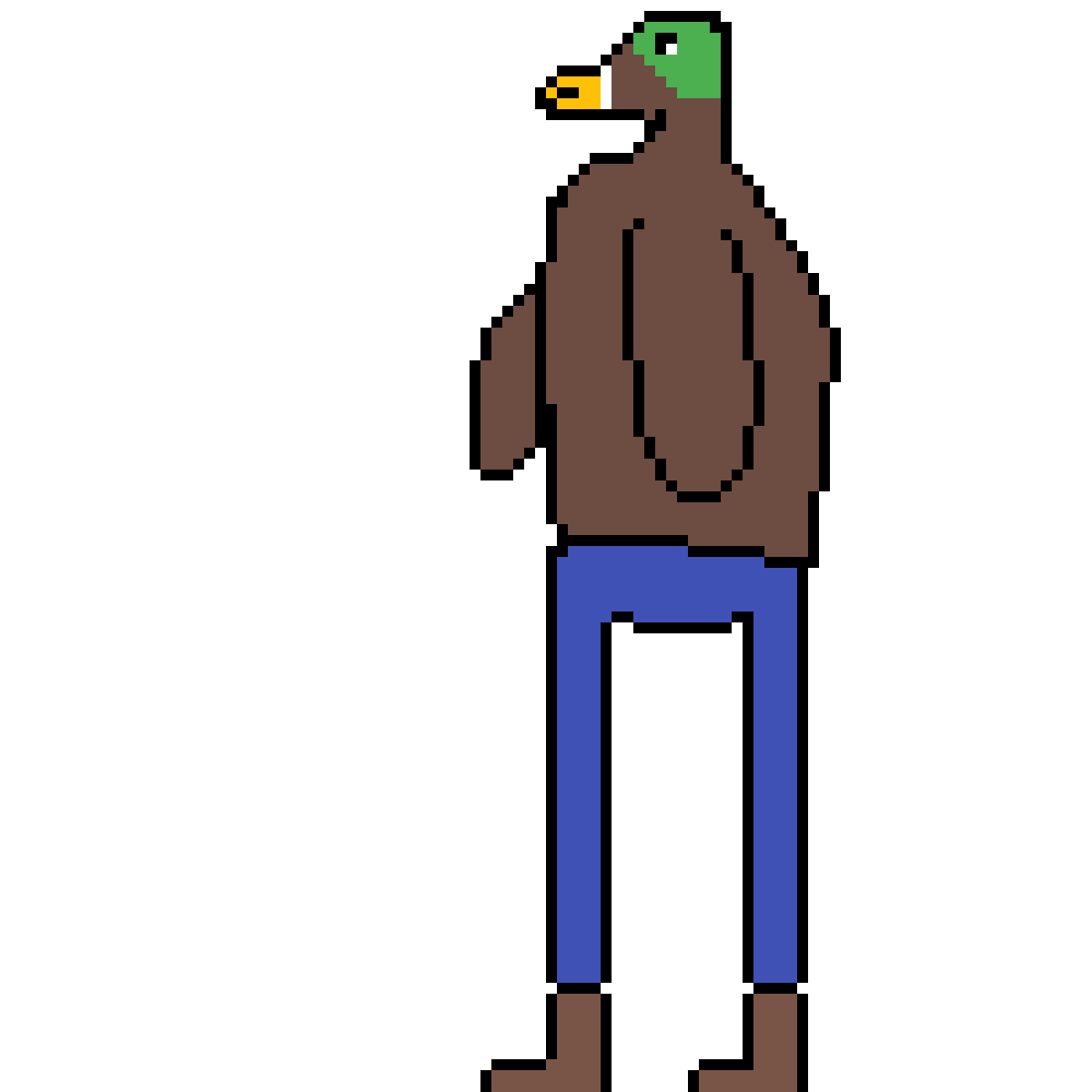 Pixilart - Half man half duck by sventy-skull