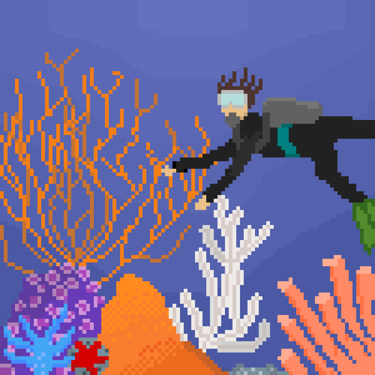 Pixilart - Coral reef by nope