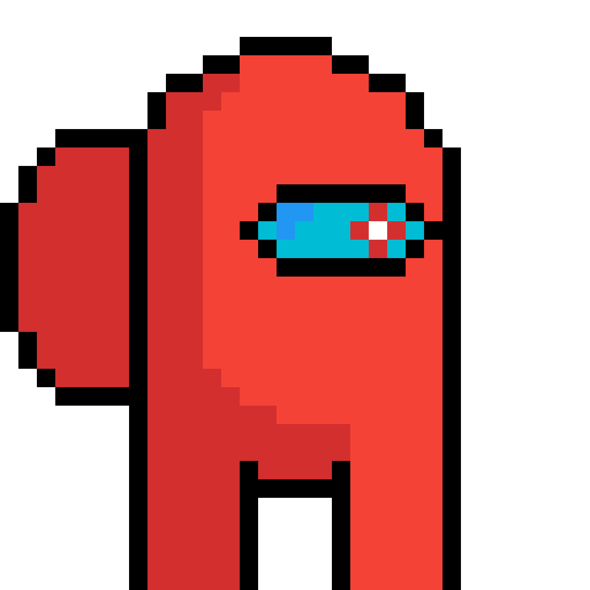 Pixilart - Among us red by SNaF-official