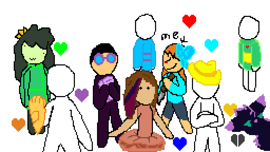 Editing Human souls -collab- - Free online pixel art drawing tool ...