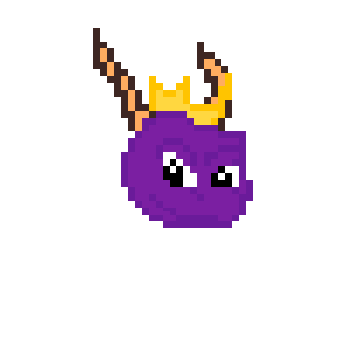 Editing spyro - Free online pixel art drawing tool - Pixilart