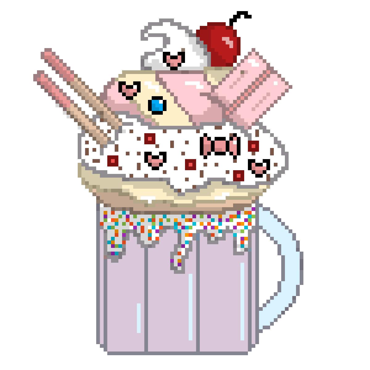 Pixilart - Milkshake by silkycatmeow