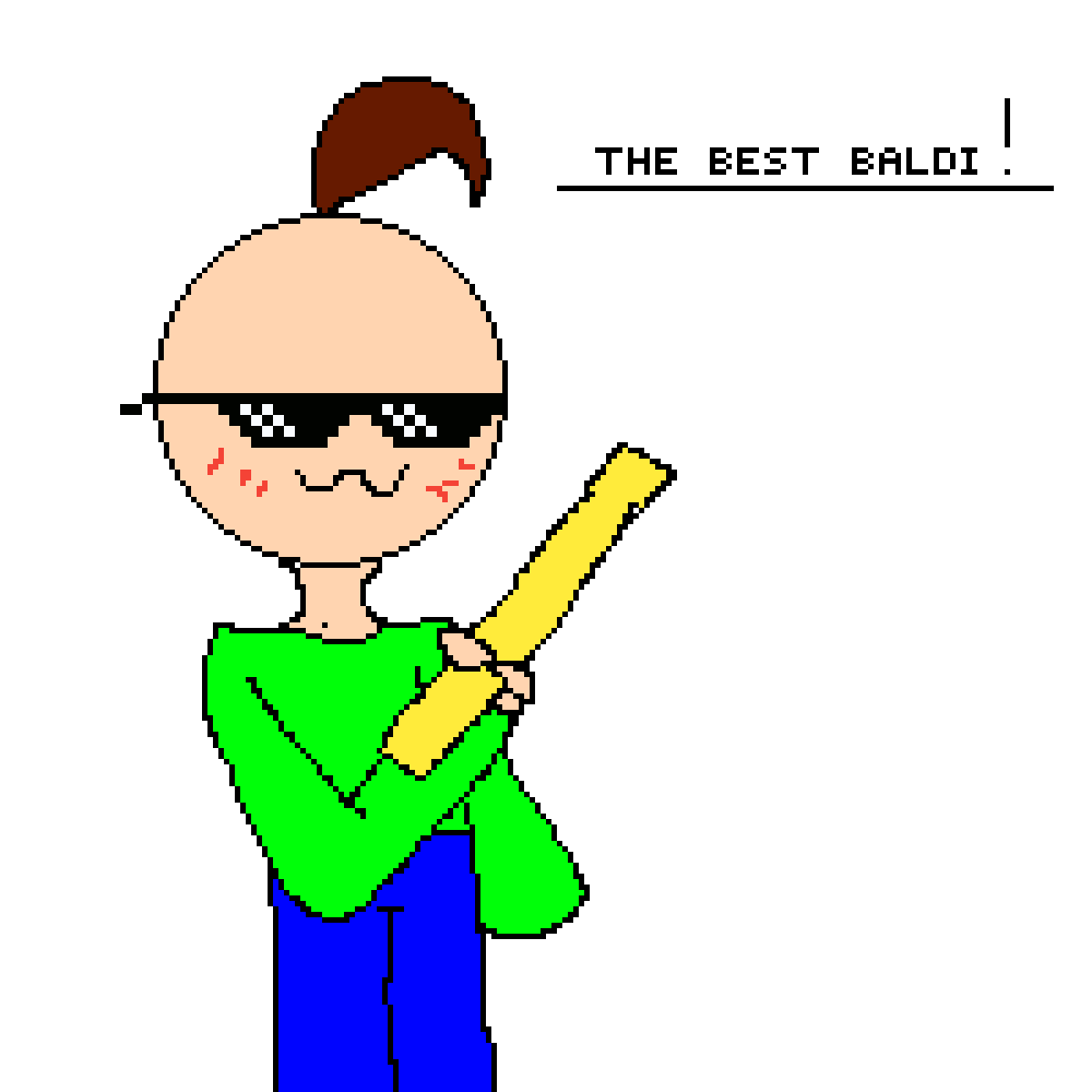 Pixilart - best baldi by Gummyball