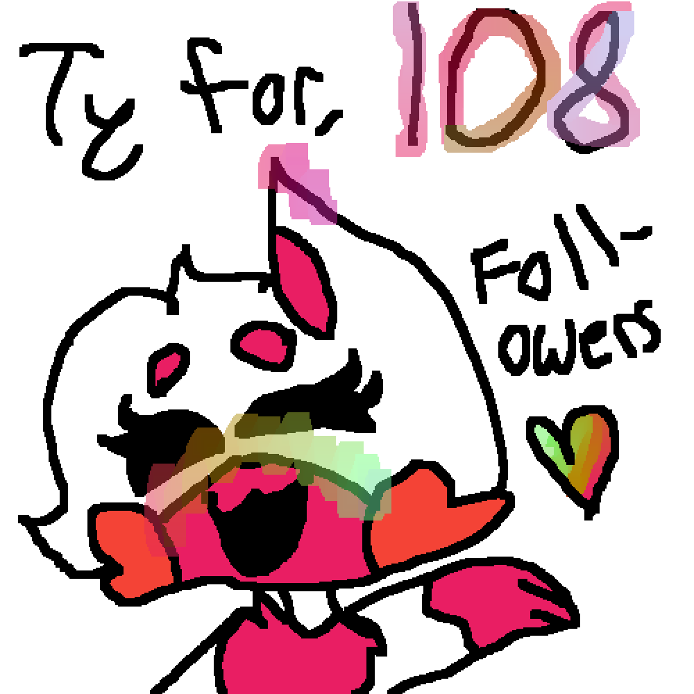 Pixilart - YAYYYY 108!!! by TRMangleMakes