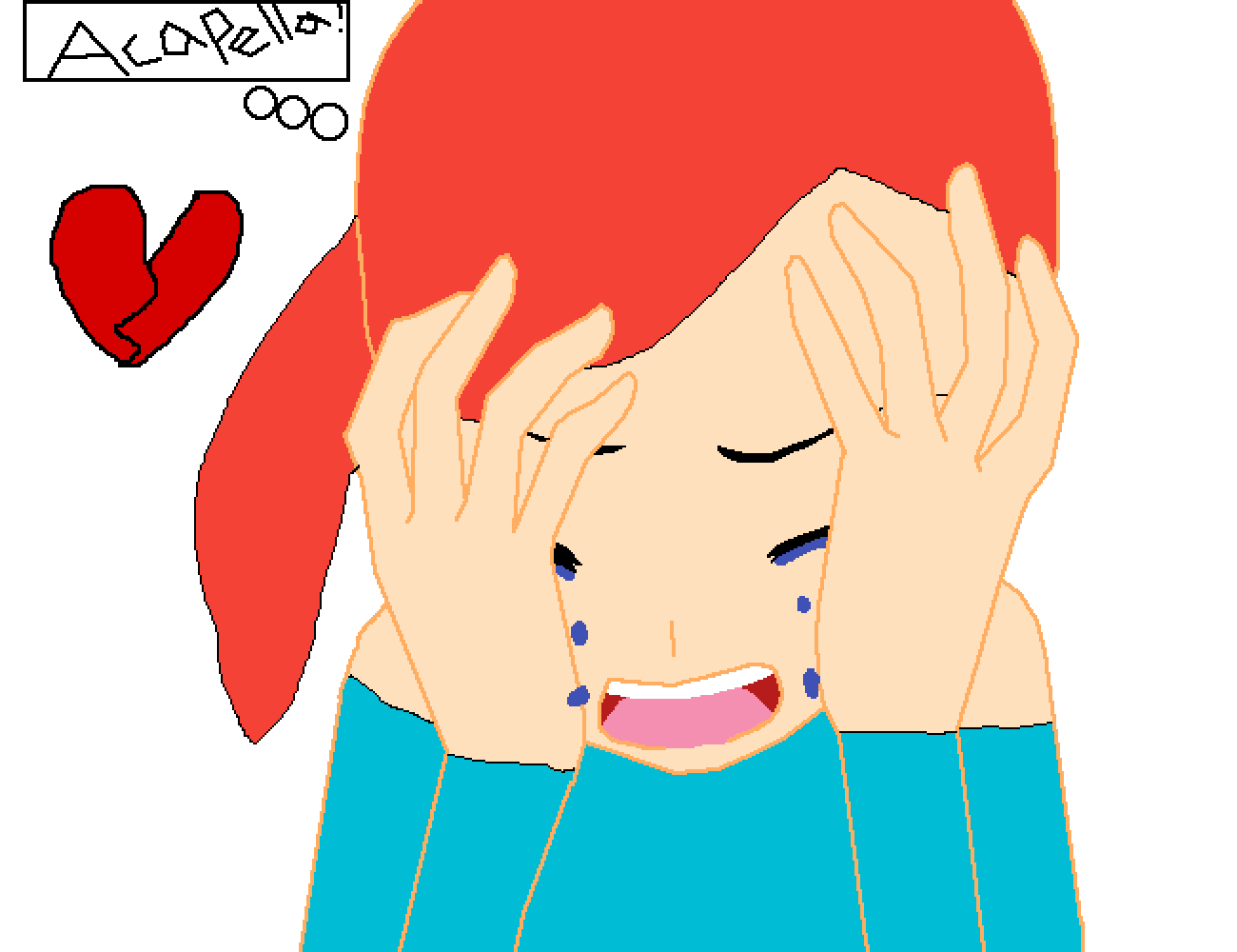 Editing me crying - Free online pixel art drawing tool - Pixilart