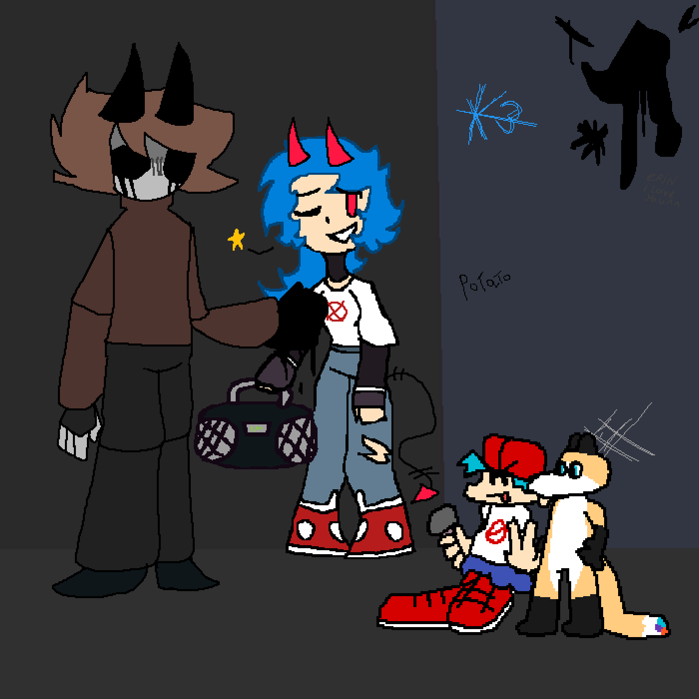 Pixilart - FNF Collab by A-Red-Fox