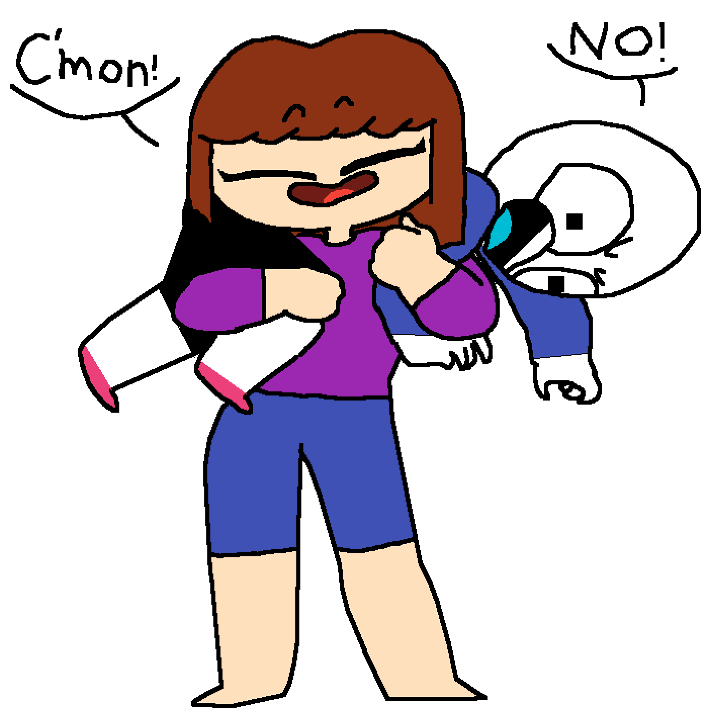 Pixilart - frisk why????? by Demon666dark