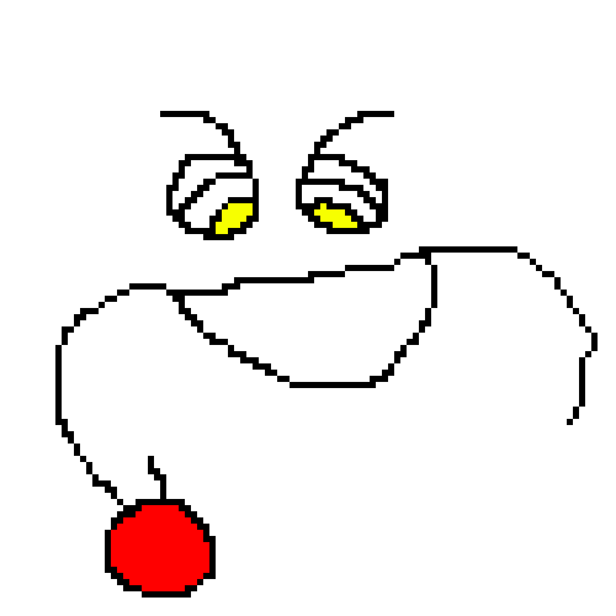 Pixilart - Eating an apple by danieldiscord