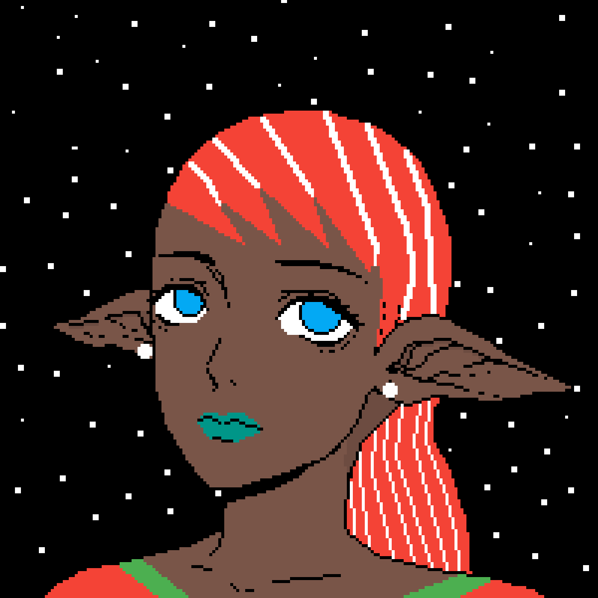 Editing Elf. [Credit to Tsiox} - Free online pixel art drawing tool ...