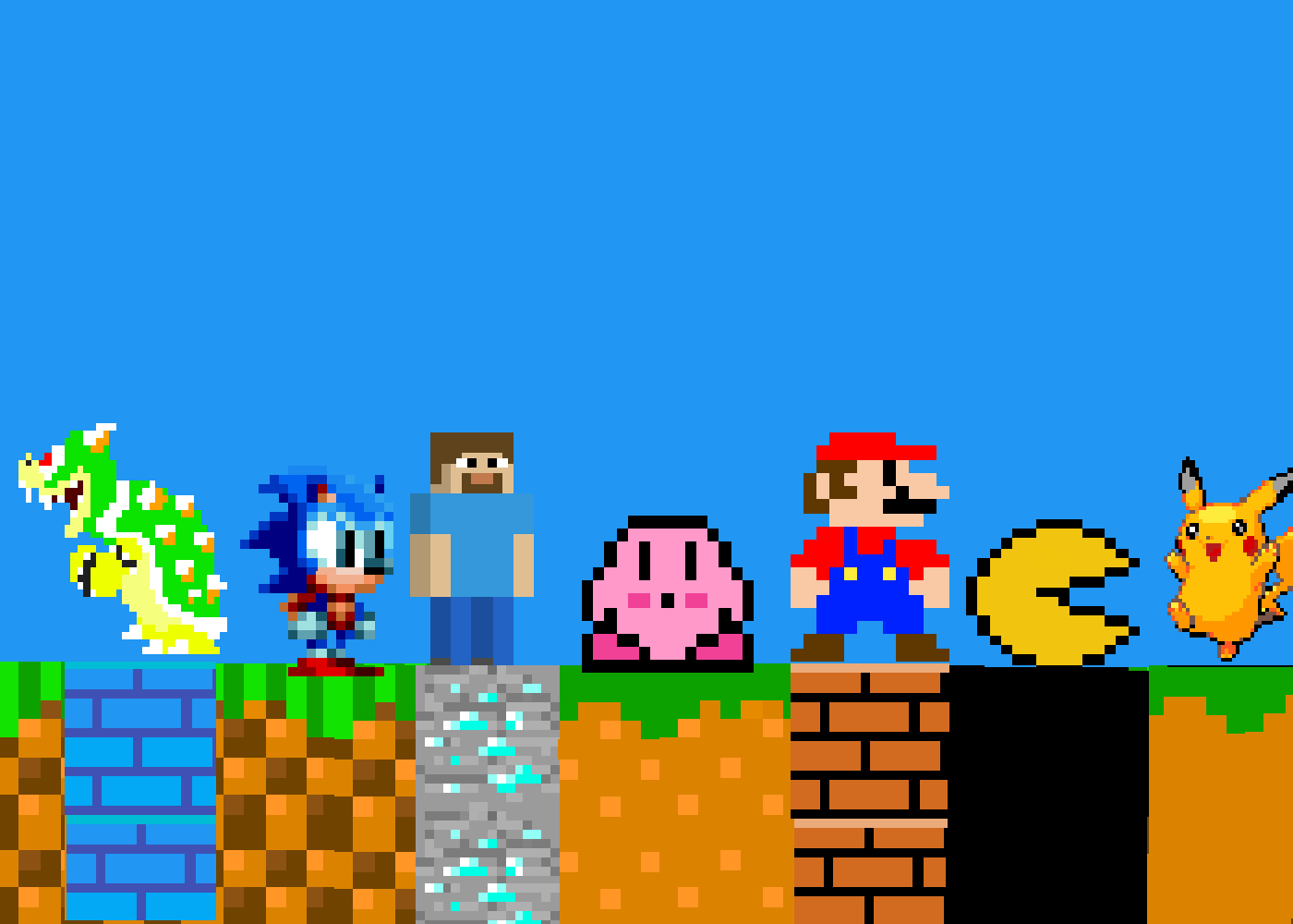 Pixilart - iconic game characters by Sot-Alto