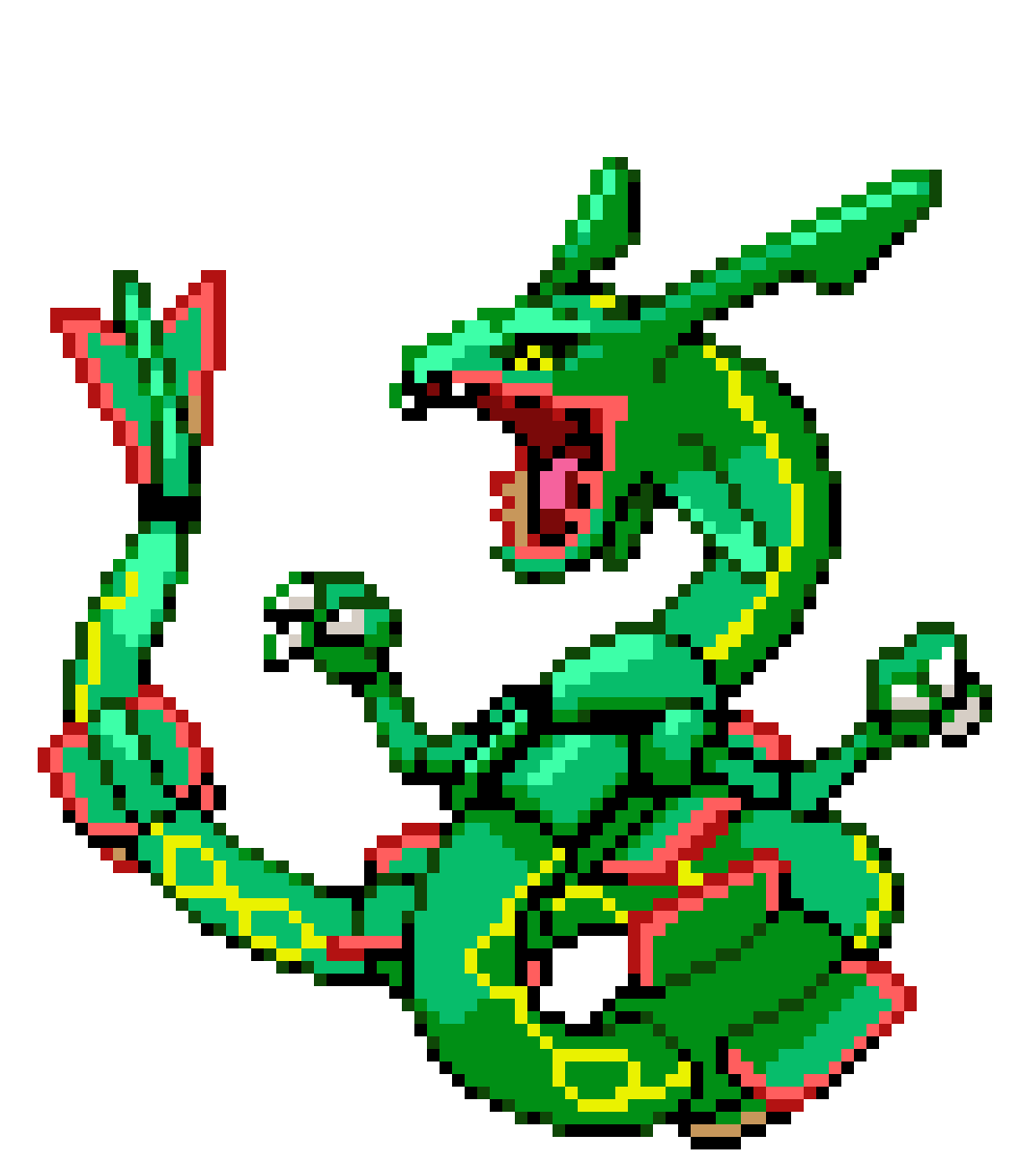 Editing rayquaza - Free online pixel art drawing tool - Pixilart