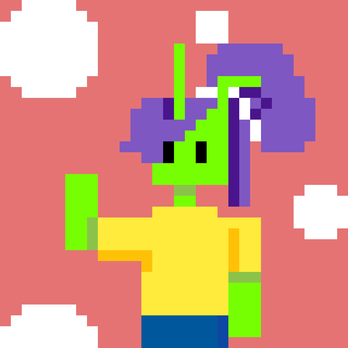 Pixilart - LITTLE AILEN GIRL by pink-bubble-gum