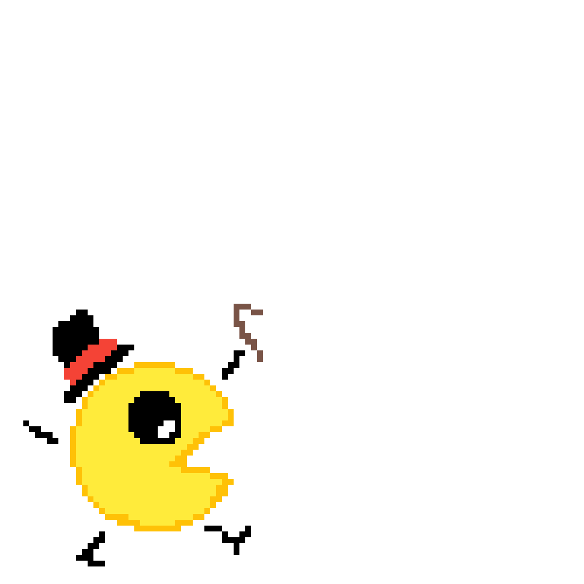 Pixilart - dancing pac man by candydragon