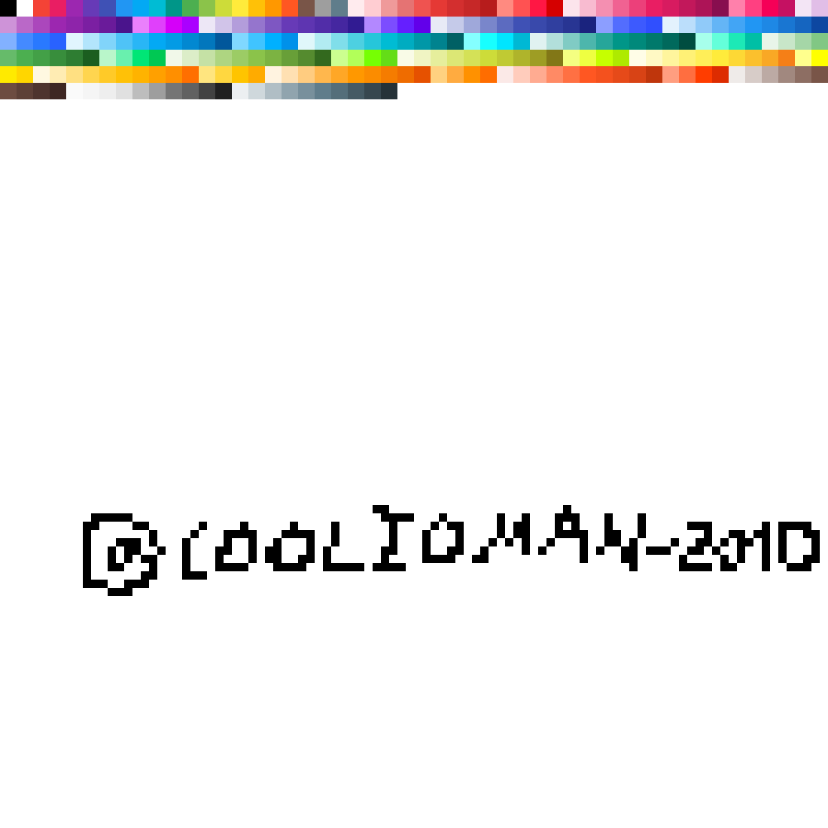 Pixilart - ALL DEFAULT COLORS by ThatK1dCoolio