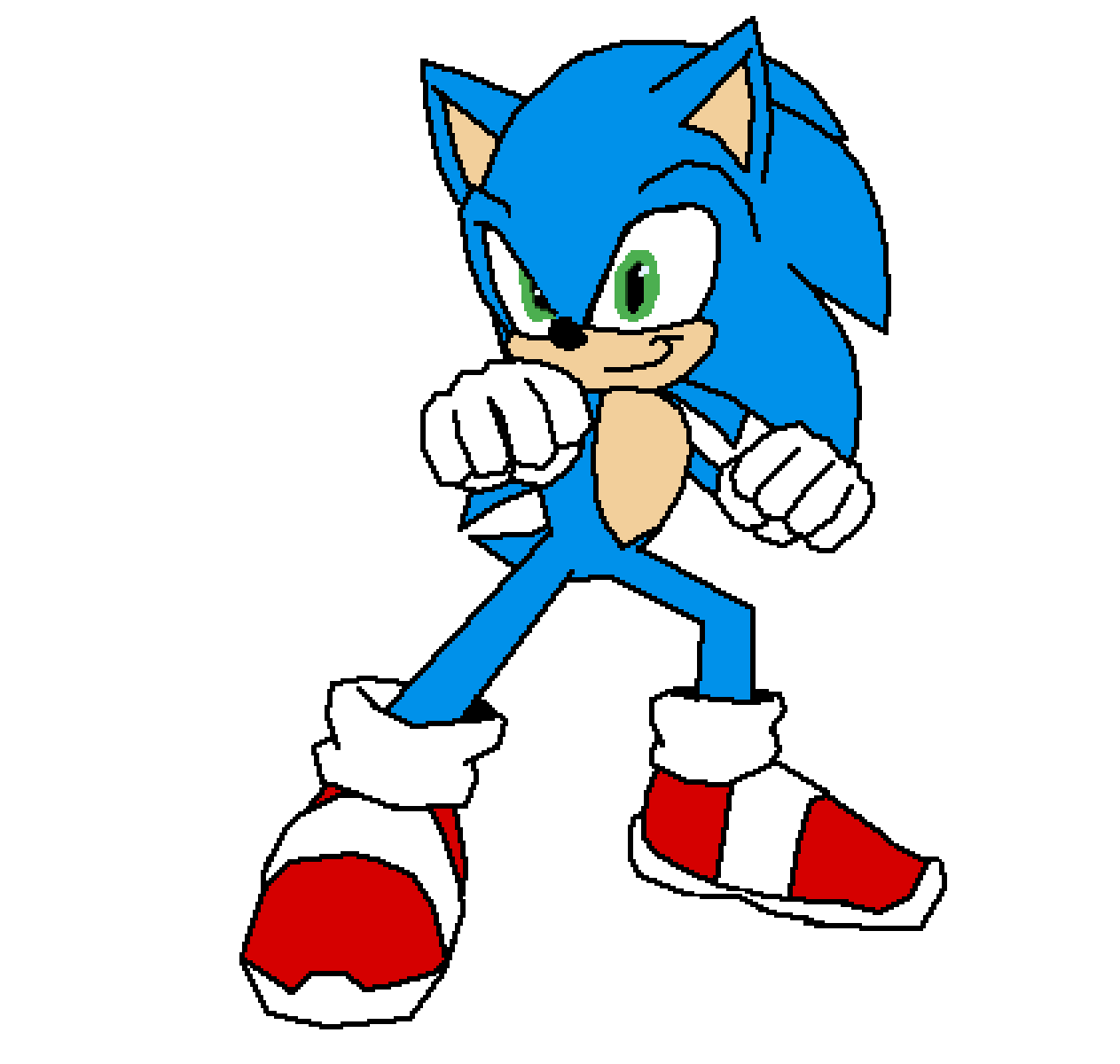 Pixilart - Movie Sonic FIXED by SNESManiac