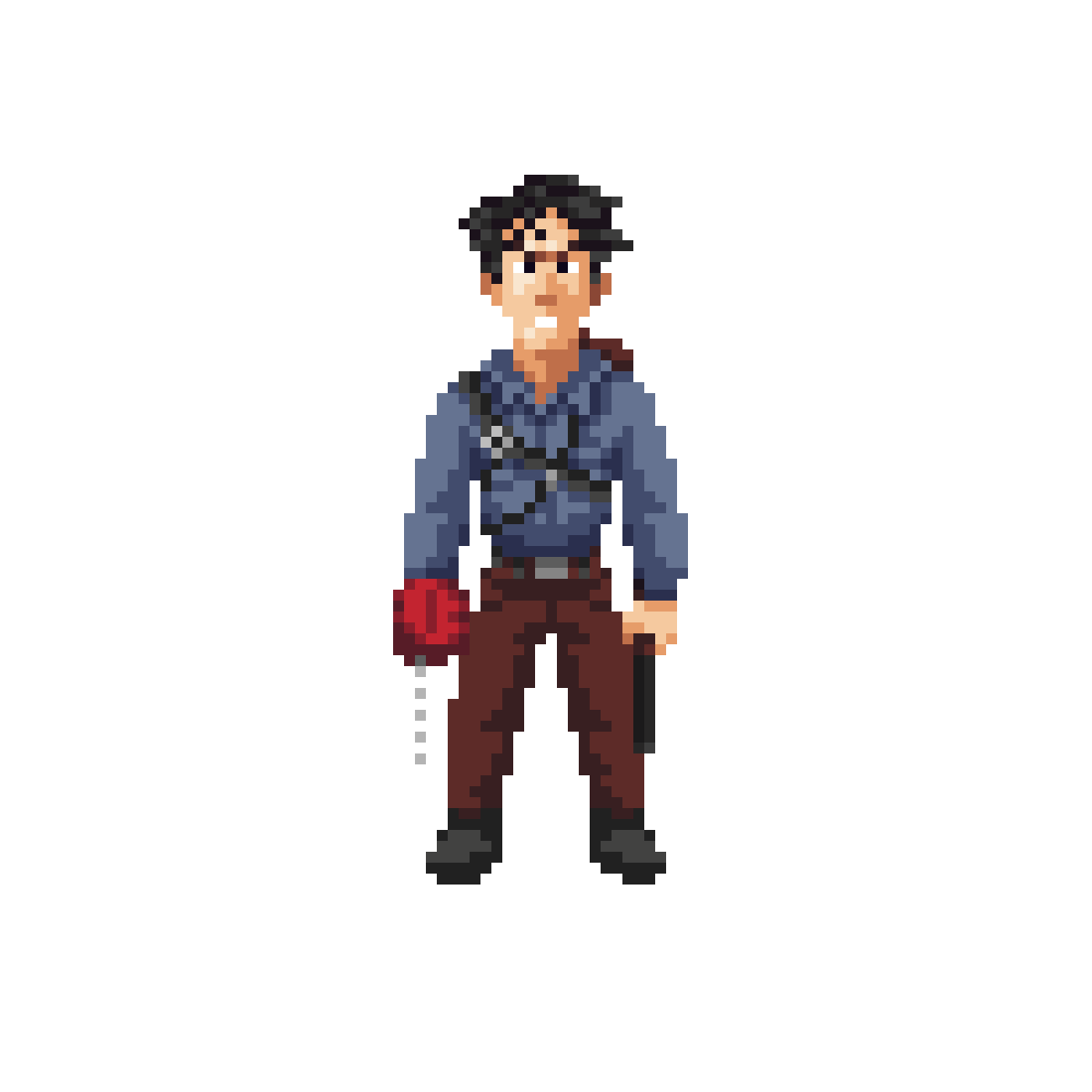 Pixilart - Ash from evil dead by Bo0ger