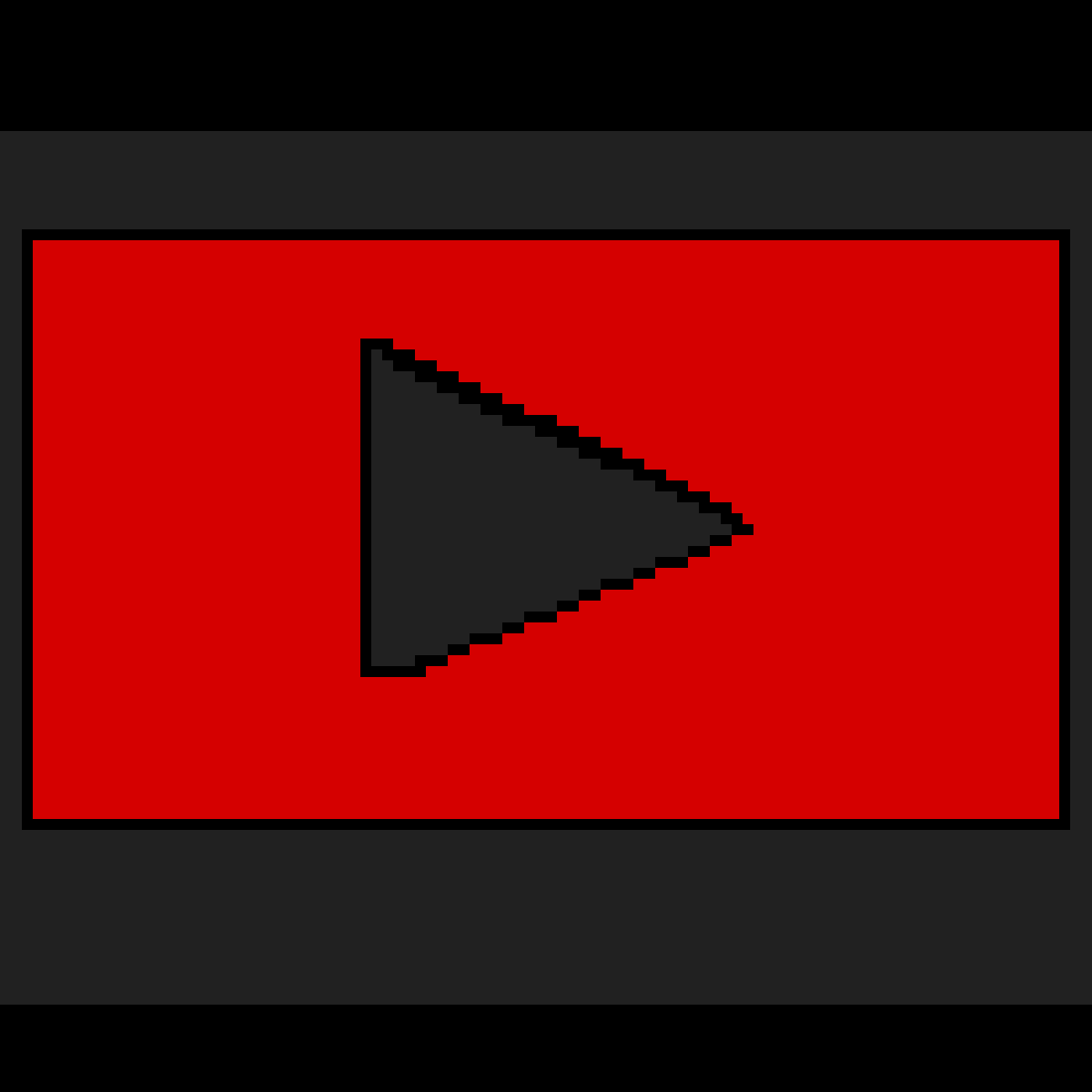 Editing youtube logo - Free online pixel art drawing tool - Pixilart