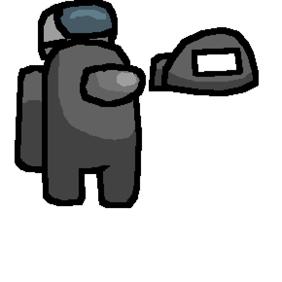 Editing Among us with no color - Free online pixel art drawing tool ...