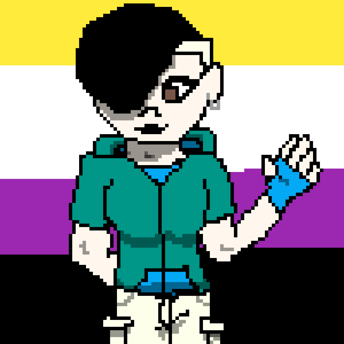 Pixilart My Nonbinary Oc By Oli Ver