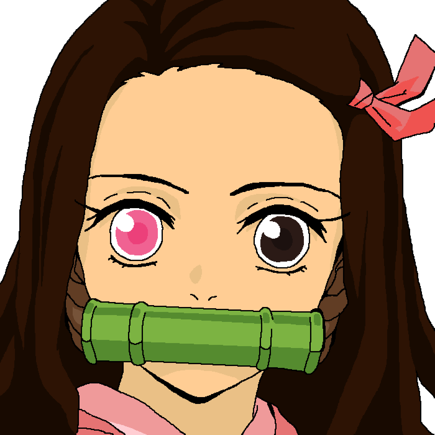 Pixilart - Nezuko base by R1ck1b0sw3ll